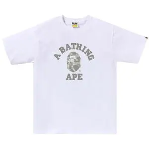 A BATHING APE City Camo College Tee - White