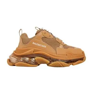 Balenciaga Triple S Clear Sole Sneakers - Brown