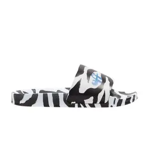 Off-White Zebra Print Pool Slides
