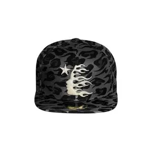 HELLSTAR Printed Fitted Cap - Black