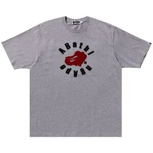 A BATHING APE Circular Ape Head Relaxed Fit Tee