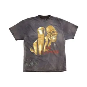 TRAVIS SCOTT Cactus Jack X Wwe No Bystanders "stone Cold" Steve Austin T-shirt - Black