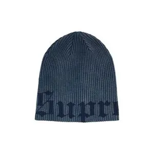 Supreme Old English Printed Beanie - Blue
