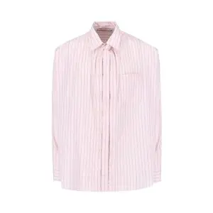 Y/project Hook And Eye Pinstripe Long-sleeve Shirt