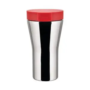 ALESSI Caffa Travel Mug, Guilio Iacchetti For - Red