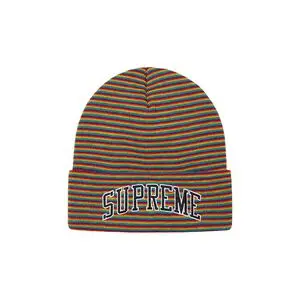 Supreme Rainbow Stripe Beanie - Multicolor