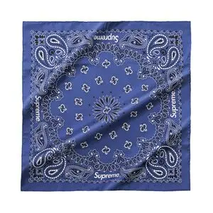 Supreme Silk Bandana 'navy