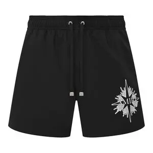 Amiri Starburst Swim Trunks - Black