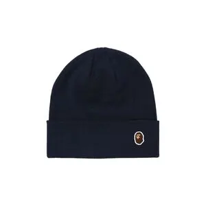 A BATHING APE Ape Head Knit Cap - Blue