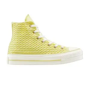 CONVERSE Chuck Taylor All Star Lift Platform Knit High Top Sneakers - Yellow