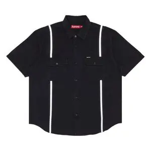 Supreme Reflective Stripe Work Shirt - Black