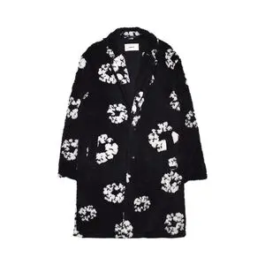 SAINT MXXXXXX X Denim Tears Wreath Fur Coat