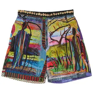 Givenchy X Josh Smith Printed Swim Trunks