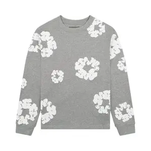 DENIM TEARS Long-sleeve Wreath Tee - Grey