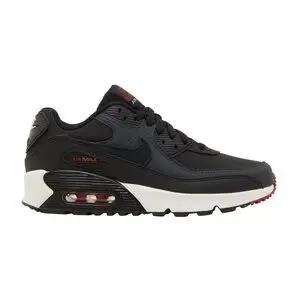 Nike Air Max 90 Leather Sneakers - Black
