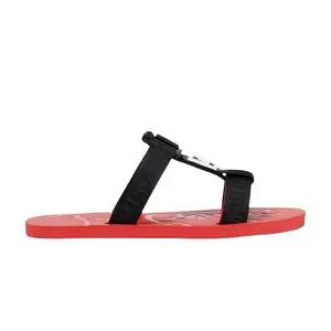 CHRISTIAN LOUBOUTIN Surf Flat Slides - Black