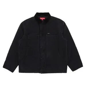 Supreme Old English Canvas Work Jacket - Black