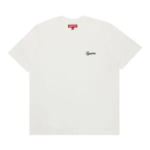 Supreme Washed Script Short-sleeve Top - White
