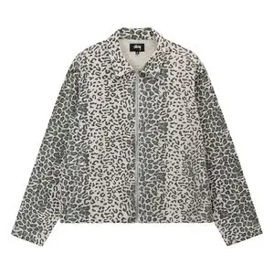 StÜssy Leopard Mesh Zip Jacket