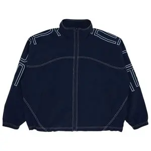 Supreme Spellout Embroidered Track Jacket - Blue
