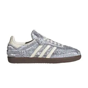 Adidas Caroline Hu X Samba Og Satin Pack Metallic Sneakers - Silver