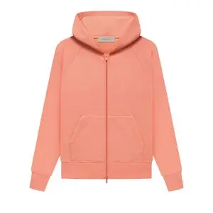 Fear Of God Full Zip Hoodie - Orange
