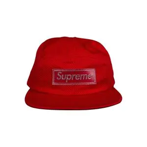 Supreme Nylon Pique Camp Cap - Red