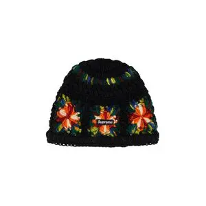 Supreme Crochet Beanie - Black