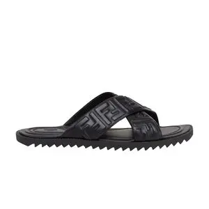 Fendi Lace Up Slides Slipper
