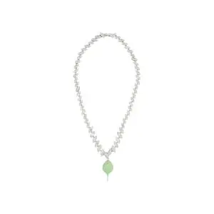 Ottolinger Diamond Dip Necklace /green