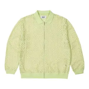 PALACE Crochet Zip Long-sleeve Polo - Green
