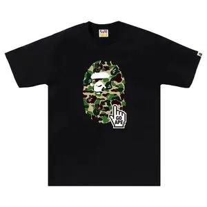 A BATHING APE Abc Camo Tee - Black