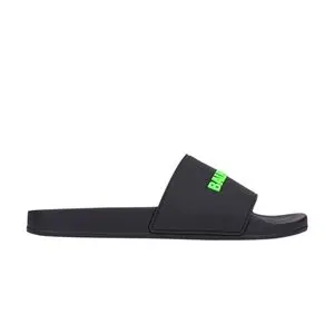 Balenciaga Rubber Slides - Black