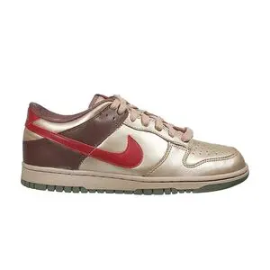 Nike Dunk Low Metallic Sneakers - Silver