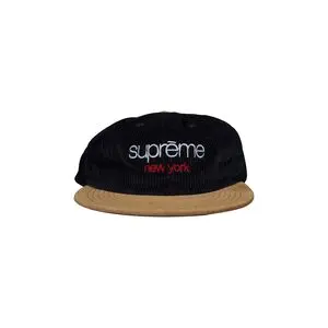 Supreme Classic Logo Corduroy 6 Panel Cap