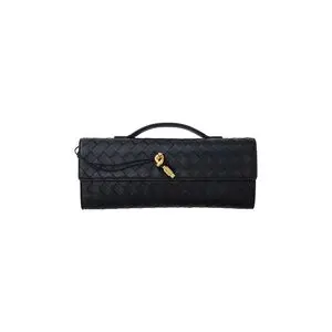Bottega Veneta Andiamo Long Clutch - Black