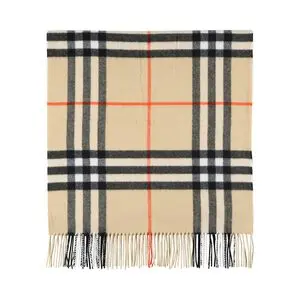 Burberry Washed Giant Check Scarf 'sand' Tan