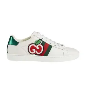 Gucci Ace Low 'gg Apple Patch' Sneakers