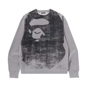 A BATHING APE Ape Head Over Print Crewneck Sweat