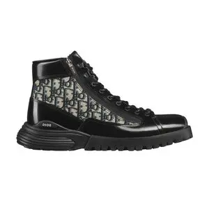 Dior Combat Ankle Boot Oblique - Black