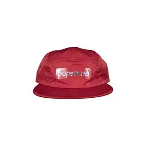 Supreme Holographic Camp Cap Red