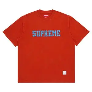 Supreme Twill Appliqué Short-sleeve Top - Orange