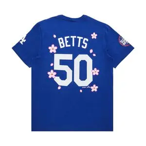 Nike X Takashi Murakami X Mlb World Tour Tokyo Series 2025 Betts Dodgers Tee - Blue