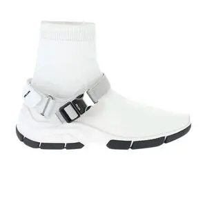 Prada Logo Sock Knit High - White