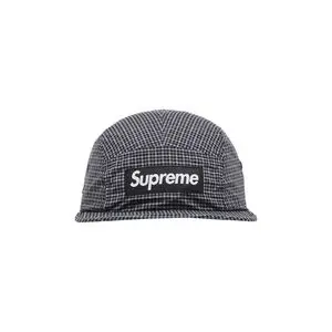 Supreme X Cordura Plaid Camp Cap - Black