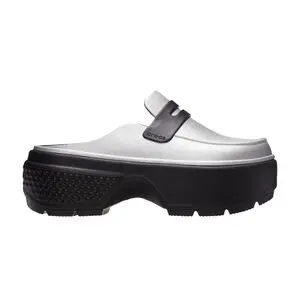 CROCS Stomp Platform Loafer - Silver