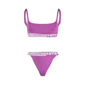 Off-White Logo Band Bikini - Pink