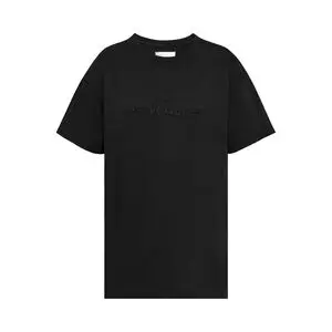 MAISON MARGIELA Logo Embroidered T-shirt - Black