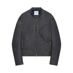 COURREGES Scuba Denim Bomber Jacket