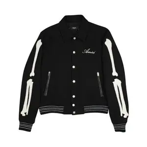 Amiri Bones Varsity Jacket - Black